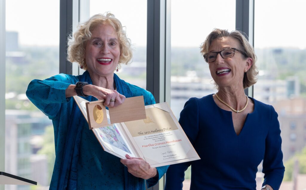 Holberg Laureate Martha C. Nussbaum’s Acceptance Speech - Holbergprize